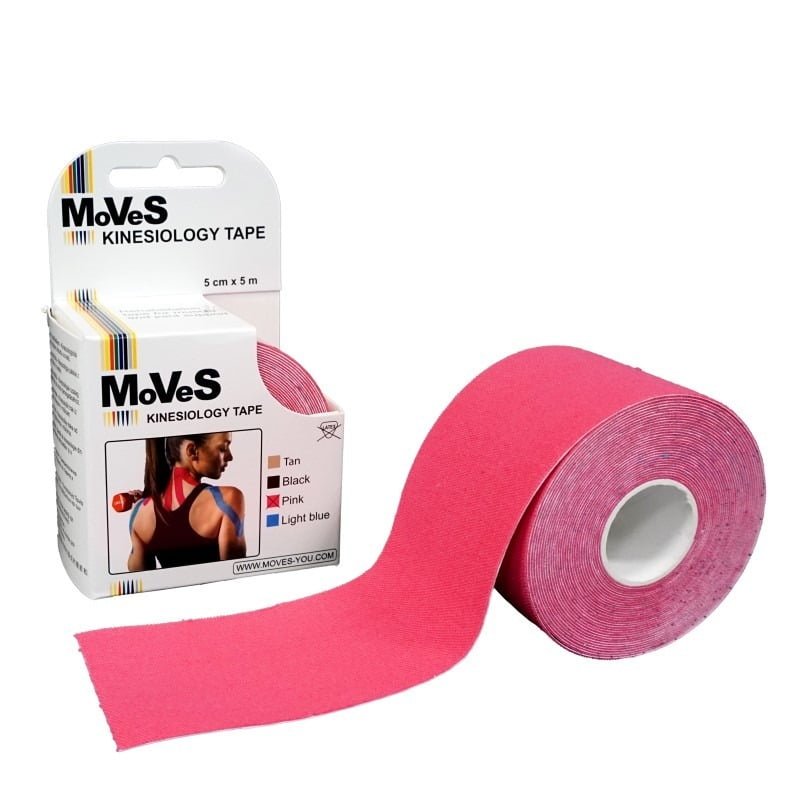 Kineziologinis teipas, 5 cm x 5 m, rausvas | Meda